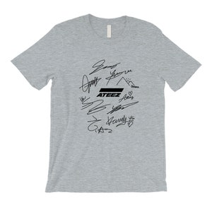 Ateez Signatures Unisex Tee I K-pop Unisex T-shirt I K-pop Shirts - Etsy