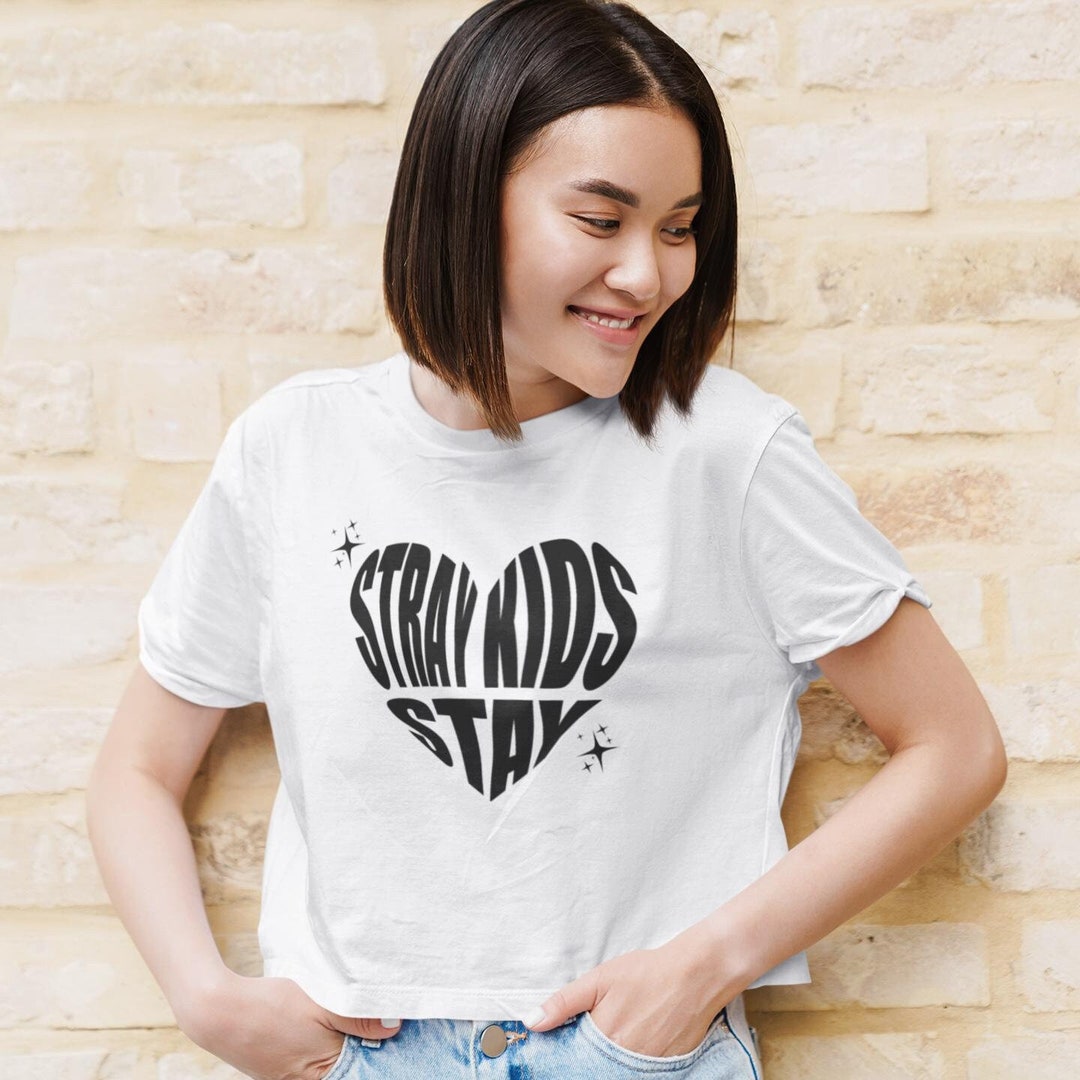 Straykids SKZ Heart Crop Women's Top I K-pop Crop Tee I K-pop Shirts - Etsy