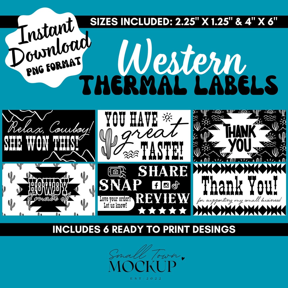 Western Thermal Labels, Western Labels, Shipping Labels, Thank You ...