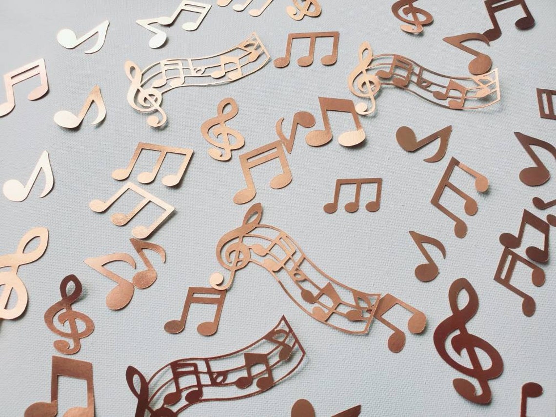 Music Note Confetti Music Note Party Decoration Music Party - Etsy