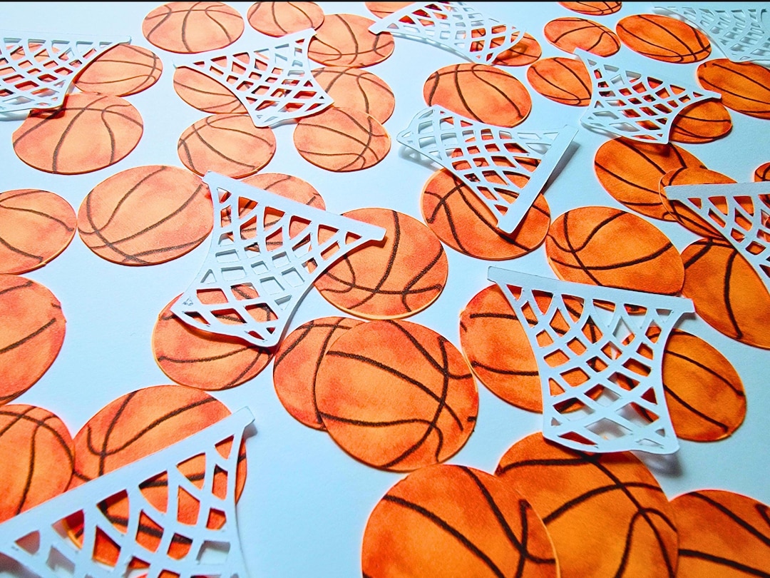Basketball Party Confetti, Basketball Birthday Decorations, Basketball ...
