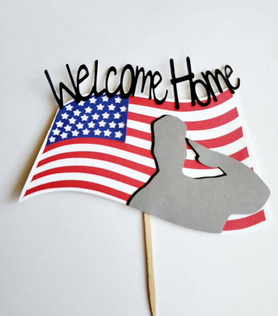 Welcome Home Soldier Cake Topper, Welcome Home Military Cake Topper ...