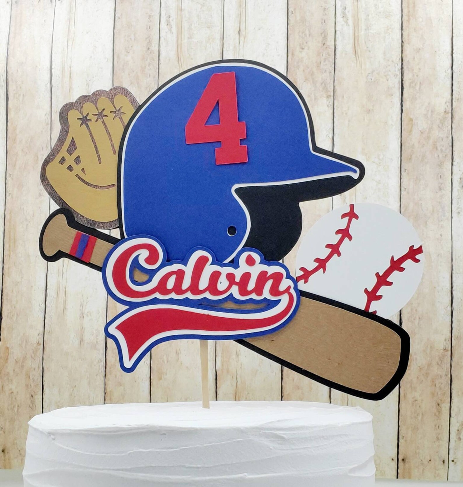 Topper de pastel de cumpleaños de béisbol topper de pastel de - Etsy México