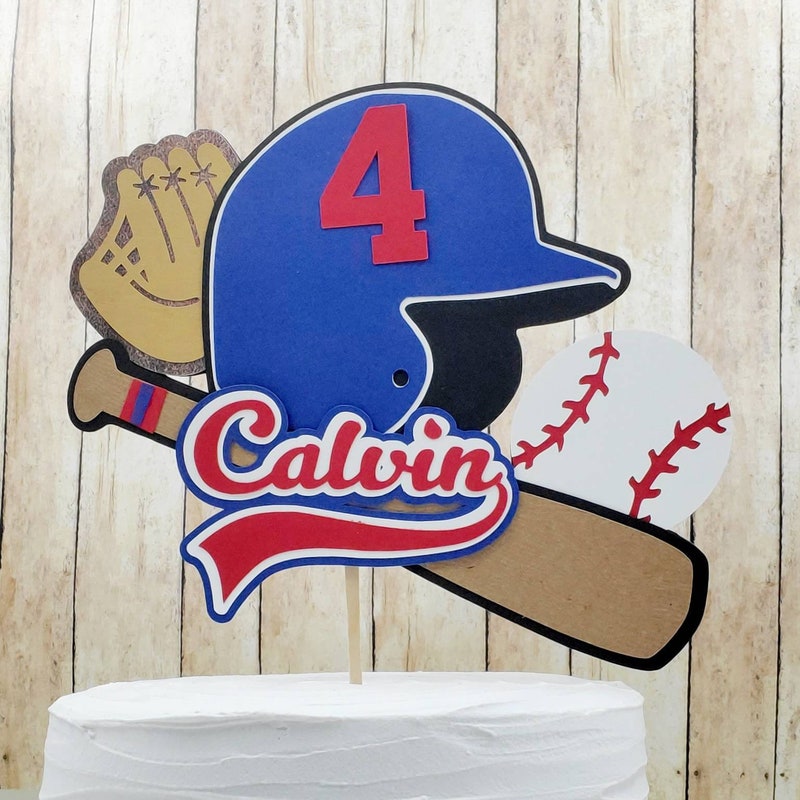Baseball Cake Topper - Etsy