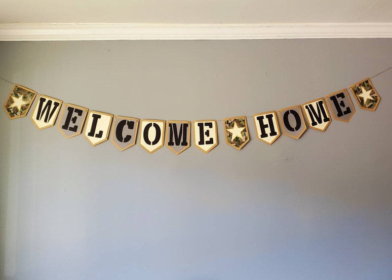 Army Banner Welcome Home Military Banner Military Party | Etsy