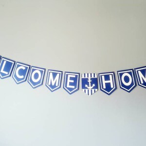 Navy Military Banner Welcome Home, Nautical Banner Decoration, US Navy ...