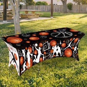 Basketball Table Cover Party Decoration, Basketball Birthday Decoration ...