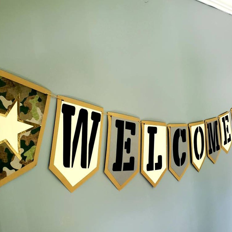 Welcome Home Banner - Etsy