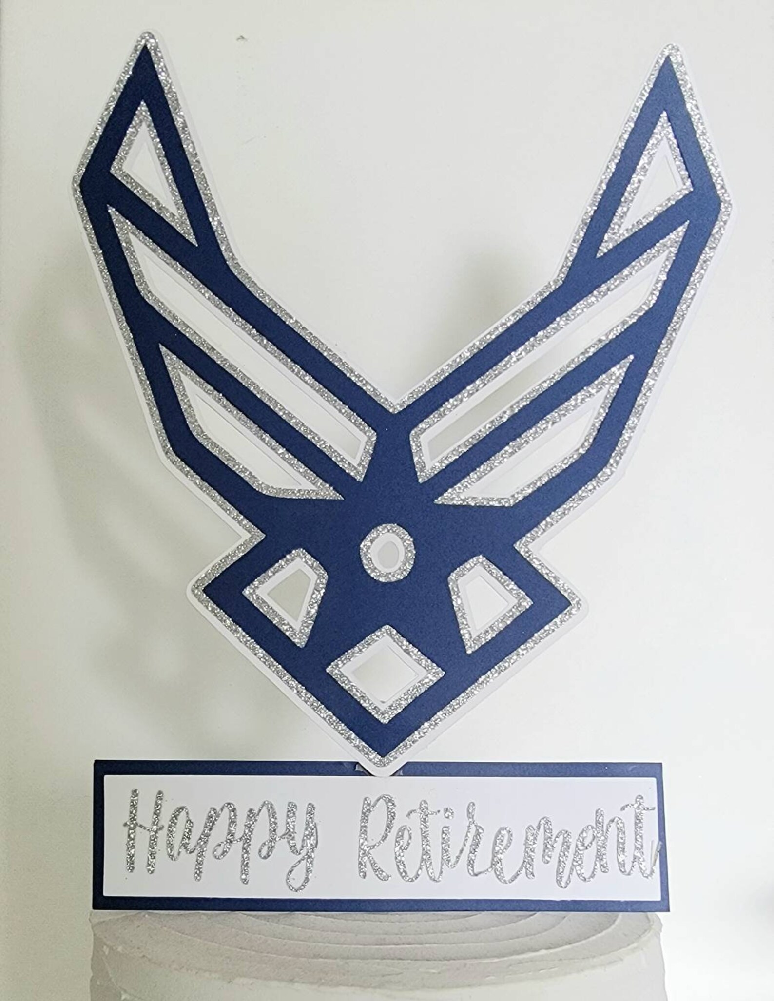 Air Force Cake Topper With Customized Text Military Cake - Etsy