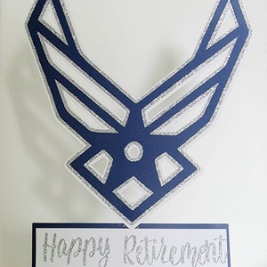 Air Force Cake Topper With Customized Text | Military Cake Decorations ...