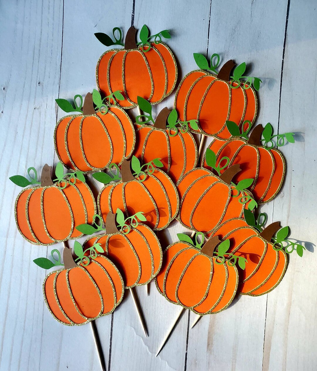 Pumpkin Cupcake Toppers, Fall Party Theme, Pumpkin Birthday ...