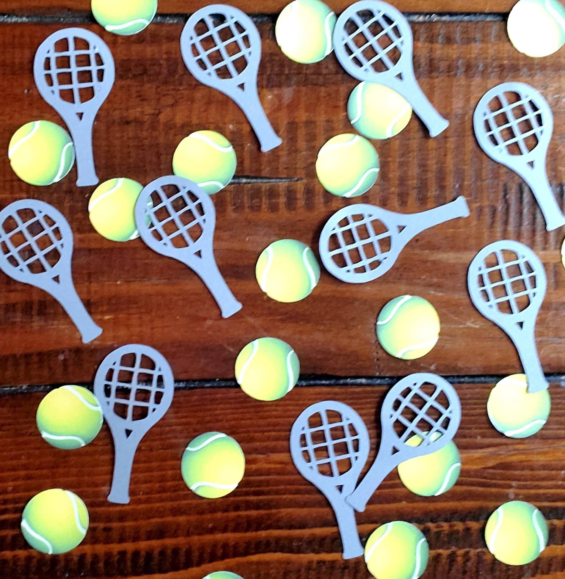 Tennis Ball and Racquet Confetti Tennis Party Decor Tennis - Etsy