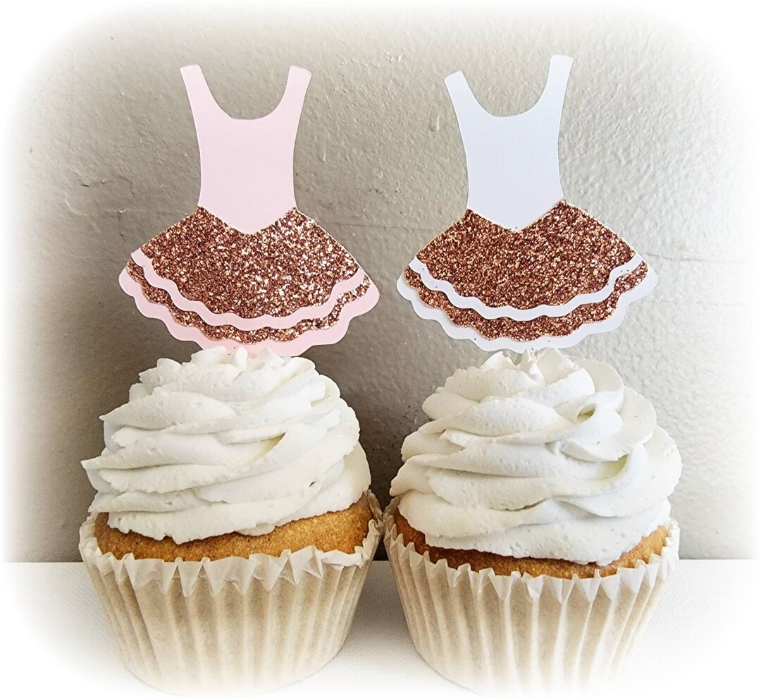 Ballerina Tutu Cupcake Topper, Tutu Cake Topper, Ballet Cupcake Topper ...