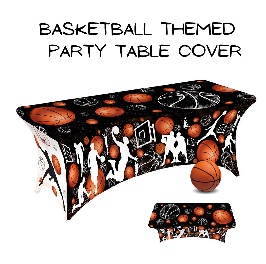 Basketball Table Cover Party Decoration, Basketball Birthday Decoration ...
