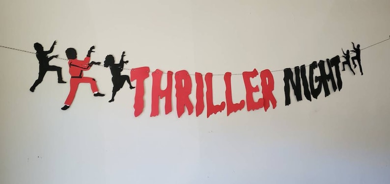 Thriller michael Jackson Inspired Theme Banner - Etsy New Zealand