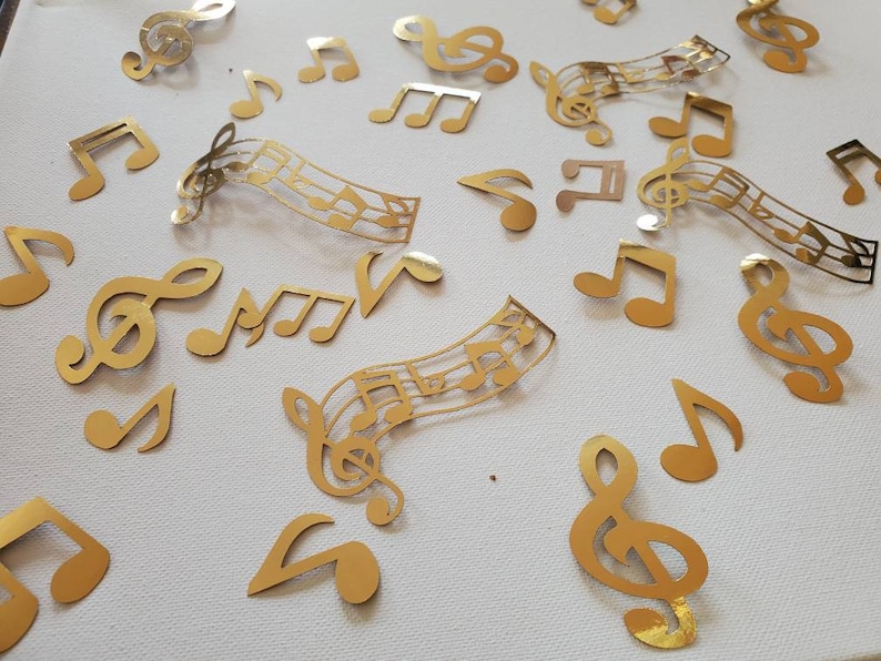 Music Note Confetti Music Note Party Decoration Music Party - Etsy