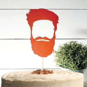 Beard Cake Topper, Lumber Jack Party, Mustache Party, Beard and ...