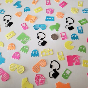 80's Party Confetti/ Love the 80's/ Old School Party, Throwback Party ...