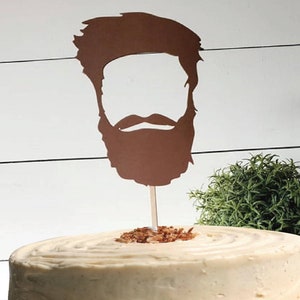 Beard Cake Topper, Lumber Jack Party, Mustache Party, Beard and ...