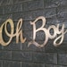 Oh Boy Baby Shower Decoration, Oh Boy Banner, Oh Baby, Gold Baby Shower ...