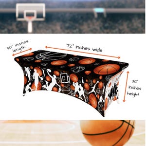 Basketball Table Cover Party Decoration, Basketball Birthday Decoration ...