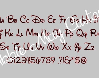 FONT SVG, Magic Font Svg, Cuttable Alphabet and Numbers, Svg ,dxf, Eps ...