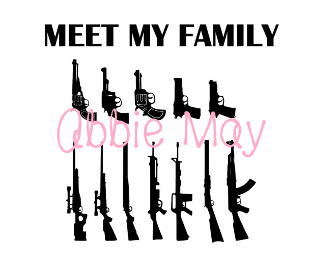 Gun Family Decal - Etsy