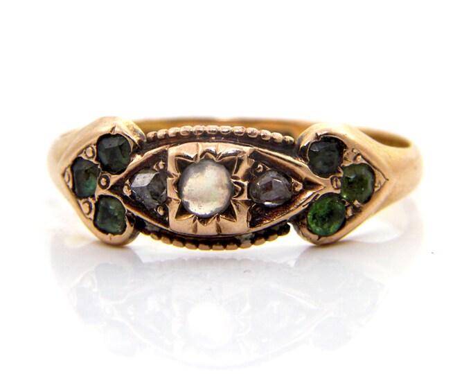 Gold Gypsy Ring, Victorian Gypsy Ring, Antique Gold Gypsy Ring, Antique ...