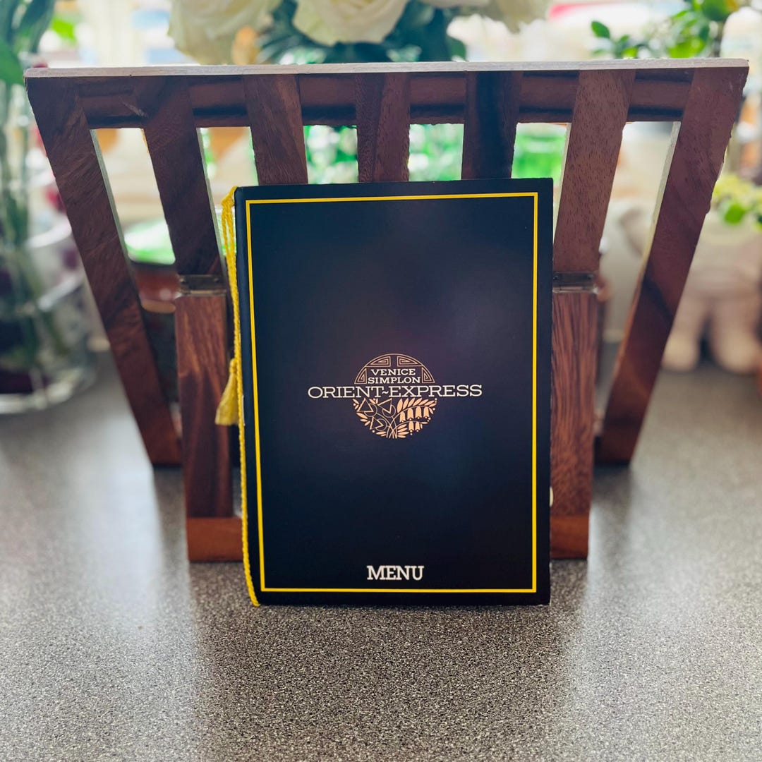 Orient Express Train Menus 1990s (black) - Etsy