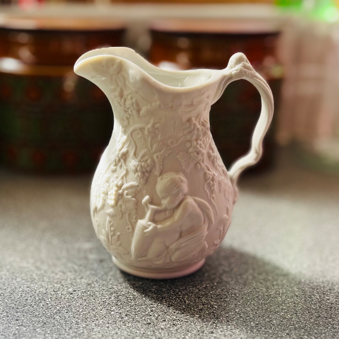 Portmeirion Parian Ware White Jug With Angel Design - Etsy