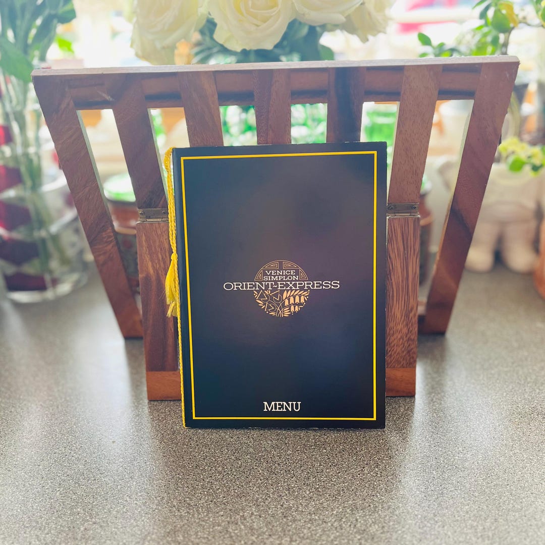 Orient Express Train Menus 1980s (brown) - Etsy