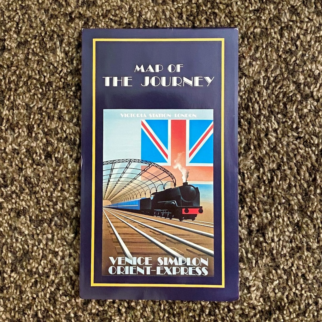 1990s Vintage Orient Express Foldable Map of the Journey - Etsy