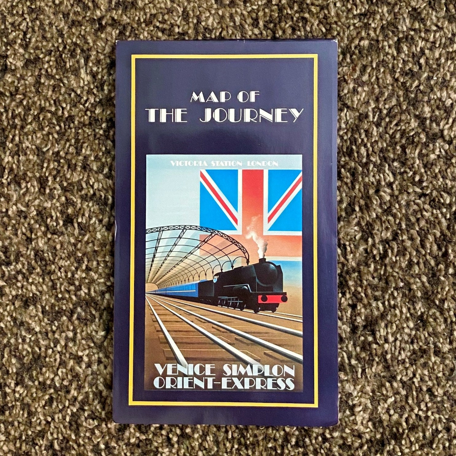 1990s Vintage Orient Express Foldable Map of the Journey - Etsy