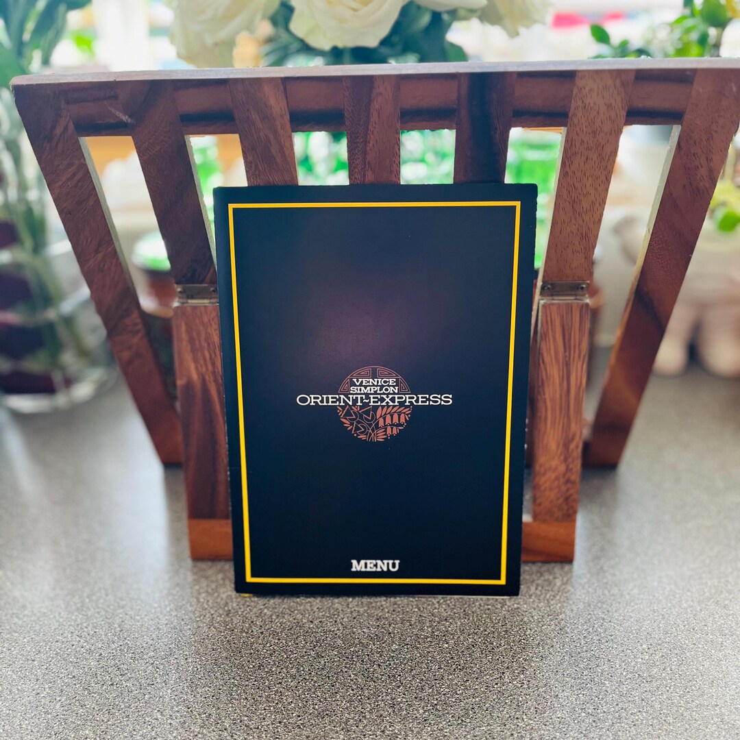 Orient Express Train Menus 1990s (blue) - Etsy