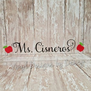 Personalized Desk Name Plate Custom Teacher Gift Office Gift Acrylic ...