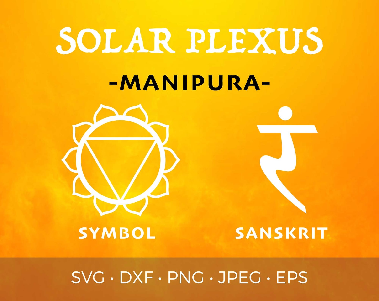 Solar Plexus Chakra SVG: Manipura Symbol Graphics (digital Download) - Etsy