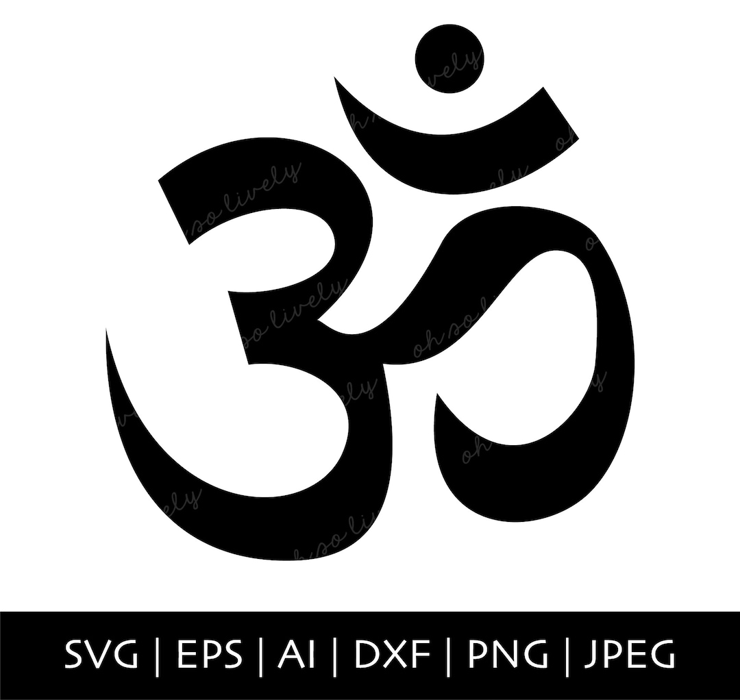 OM Symbol Vector Graphic | Instant Digital Download | Aum Sanskrit ...