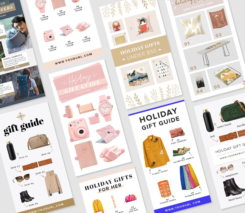 Pinterest Gift Guide Templates Customizable Canva & - Etsy