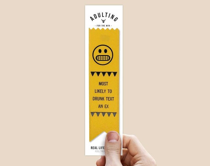 OUTSTANDING MOTHER Adulting Award Ribbon Gold Foil Stamped - Etsy