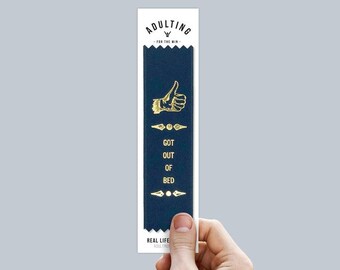 WINNING AT LIFE Adulting Award Ribbon Gold Foil Stamped | Etsy