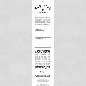 MADE REAL FOOD Adulting Award Ribbon Gold Foil Stamped - Etsy