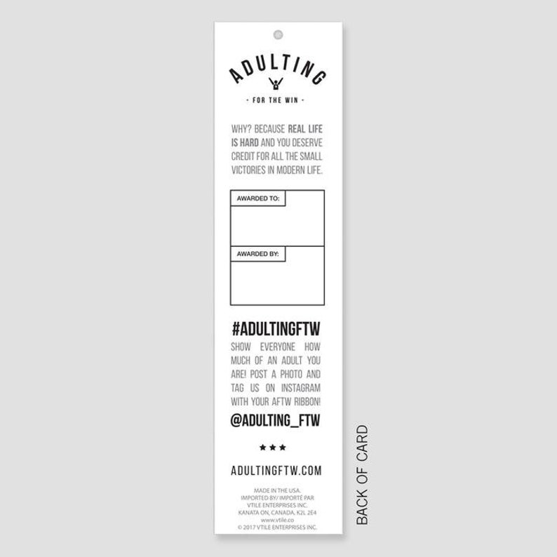 DIDN'T BAIL Adulting Award Ribbon Gold Foil Stamped - Etsy