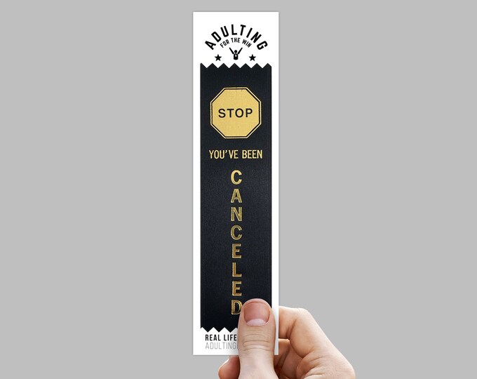 OUTSTANDING MOTHER Adulting Award Ribbon Gold Foil Stamped - Etsy