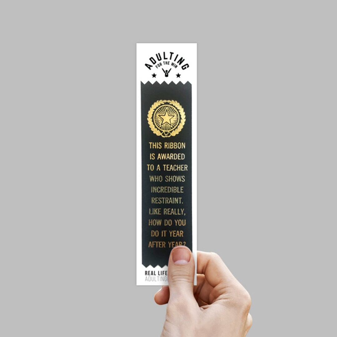 Teacher Funny Adulting Award Ribbon - Etsy