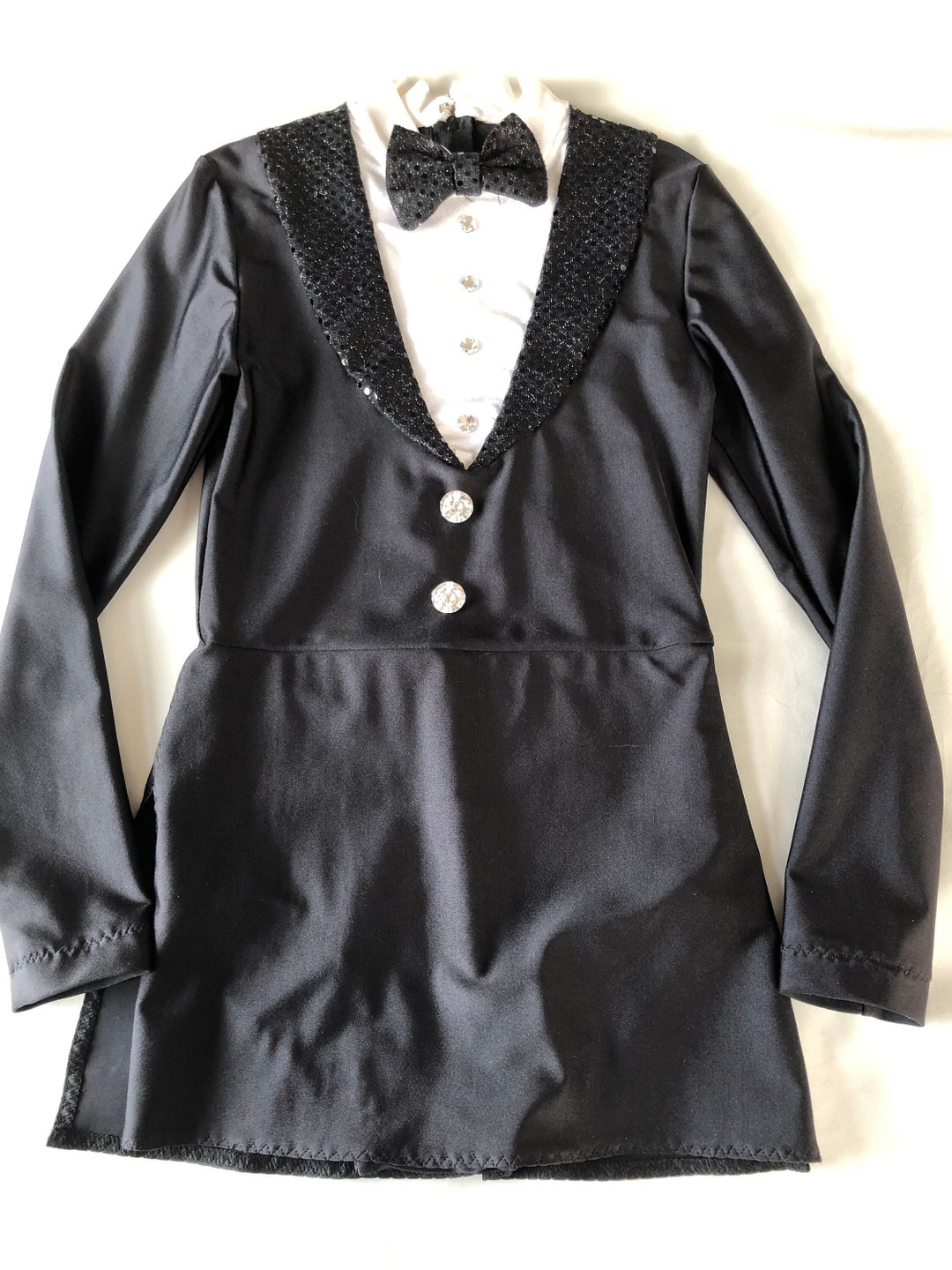 Girls Tuxedo Figure Skating Costume - Etsy