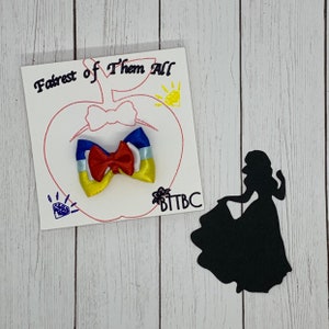 Snow White Inspired Disney Princess Bow Pin - Etsy