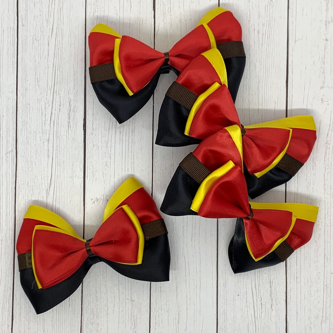 4" Gaston Villain Beauty and the Beast Hair Bow - Etsy