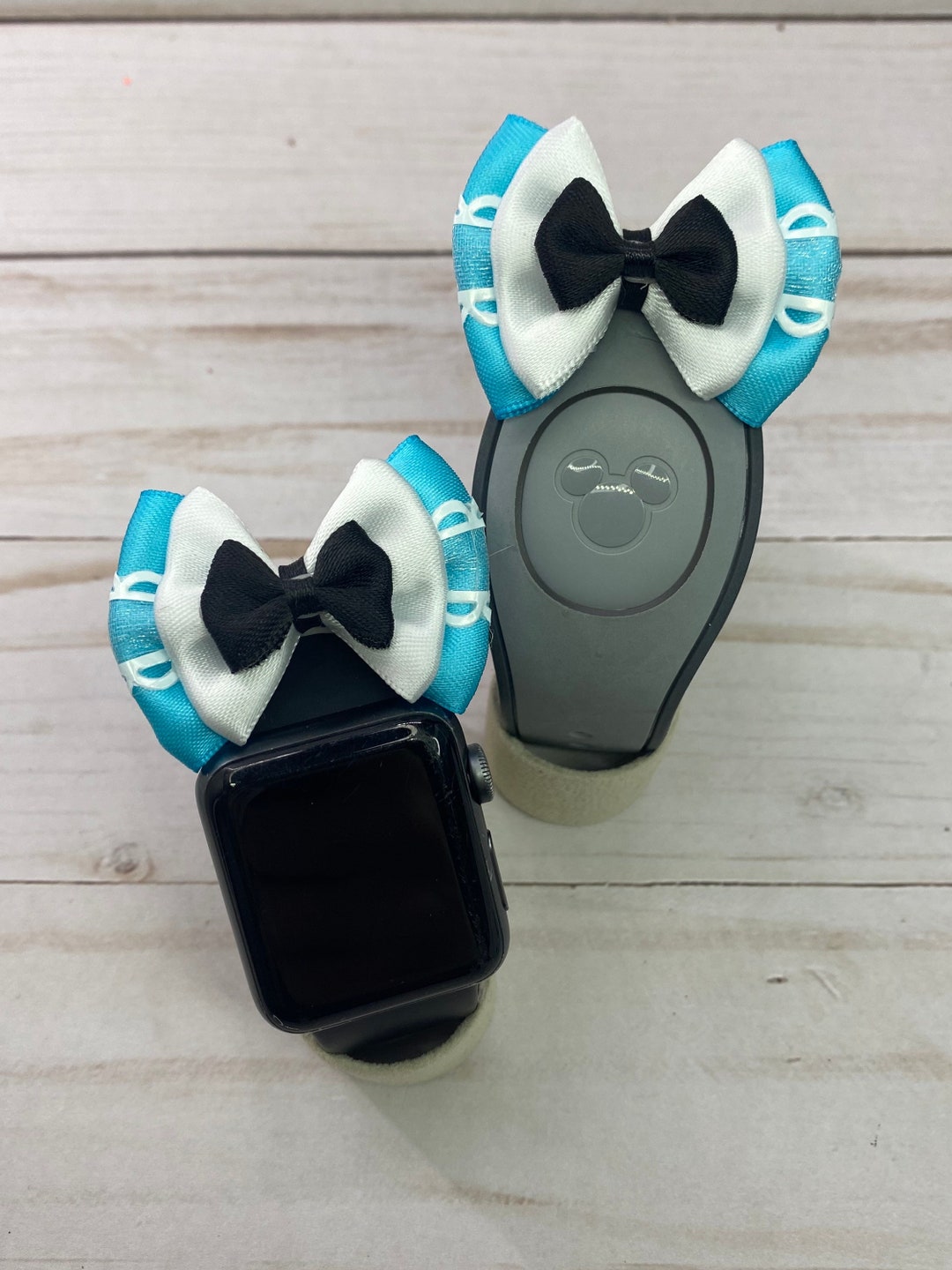 2" Alice Inspired Magic Band Bow / Disney Magic Band Bow Alice in ...