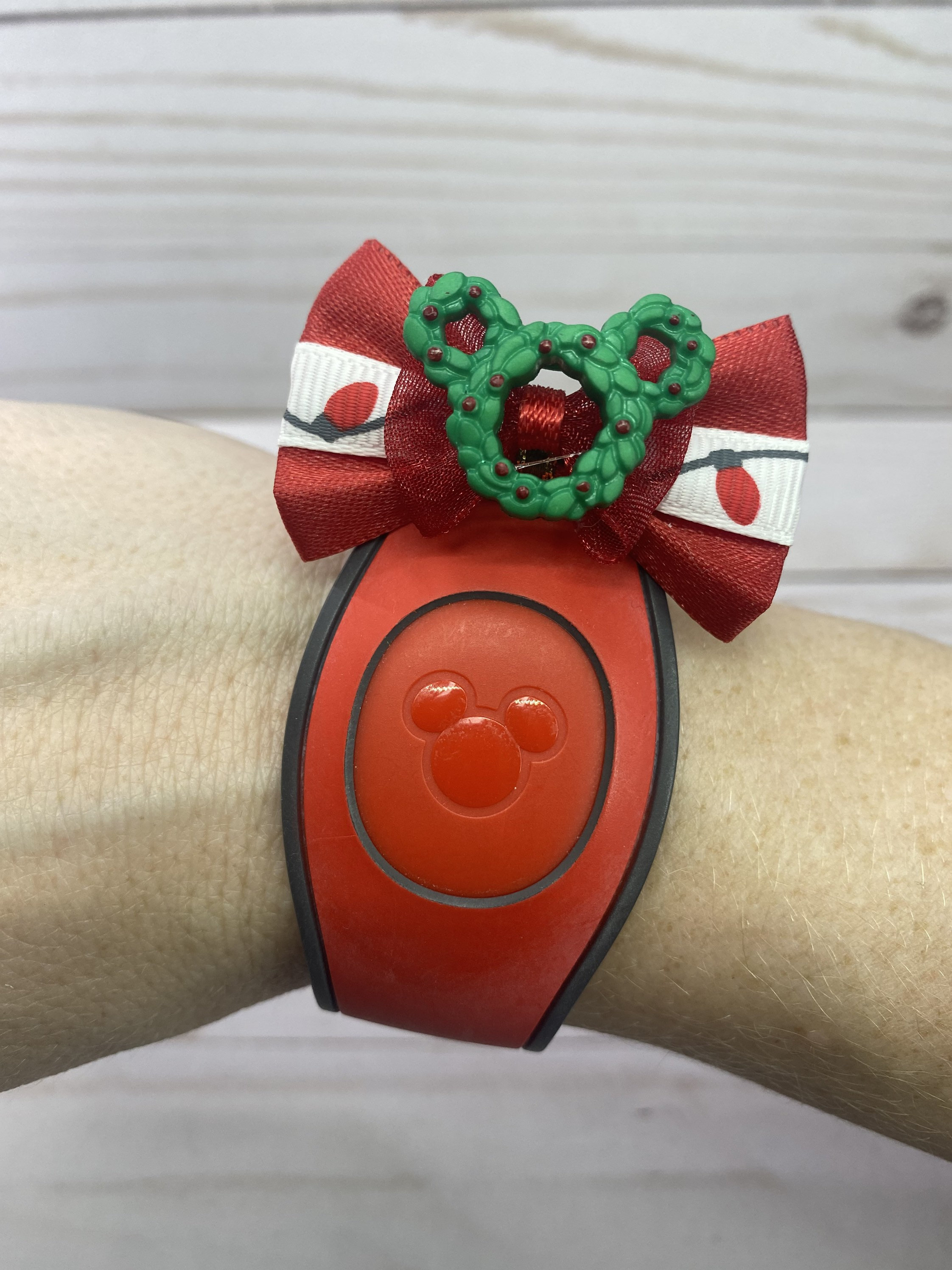 Christmas Magic Band Bow / Christmas Mickey Band Bow / - Etsy