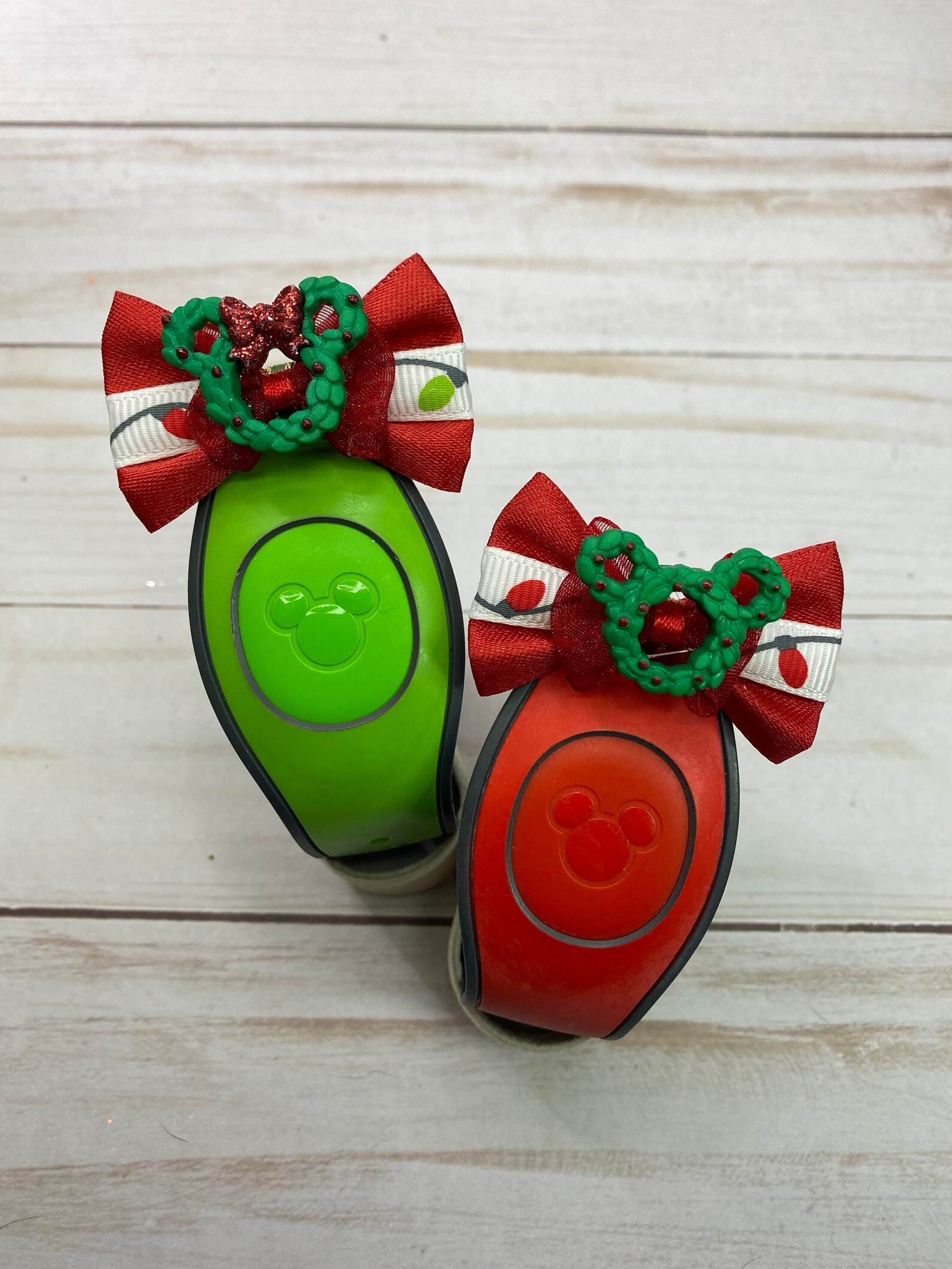 Christmas Magic Band Bow / Christmas Mickey Band Bow / - Etsy